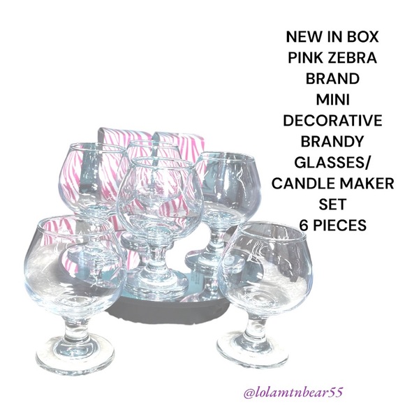 Pink Zebra | Accents | Nib Pink Zebra Diy Petite Mini Brandy 6 Piece ...